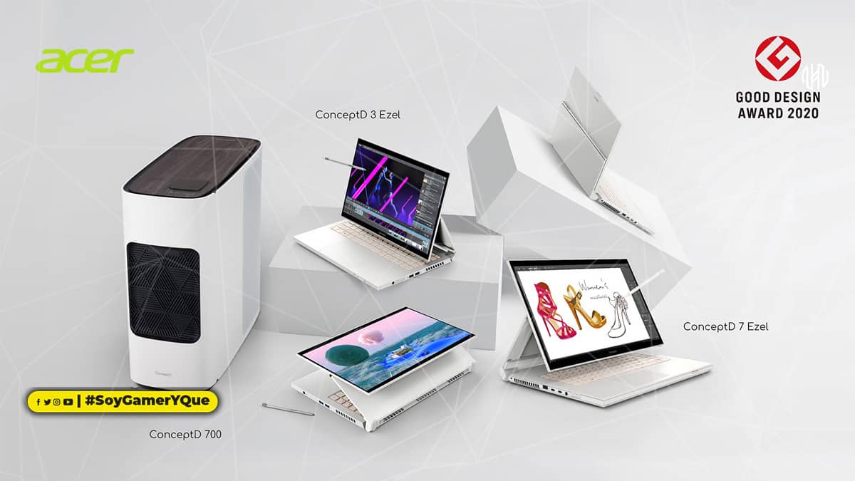 La línea ConceptD de Acer para creadores: premiada en los Good Design ...